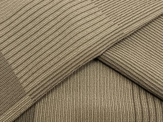 平和屋着物▽本塩沢　単衣　市松文様　正絹　逸品　AAAW1326fy