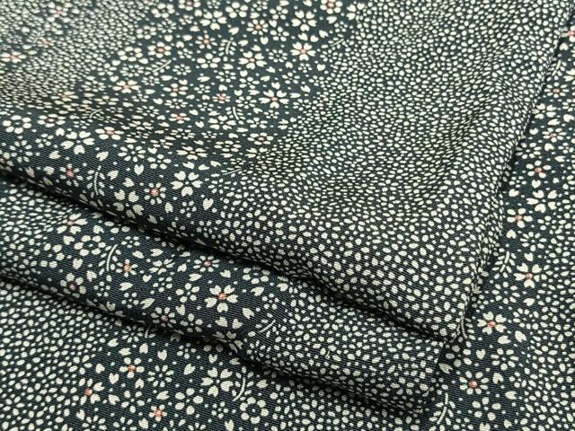 平和屋着物▽上質な小紋　単衣　花間道　正絹　逸品　AAAW1398fy