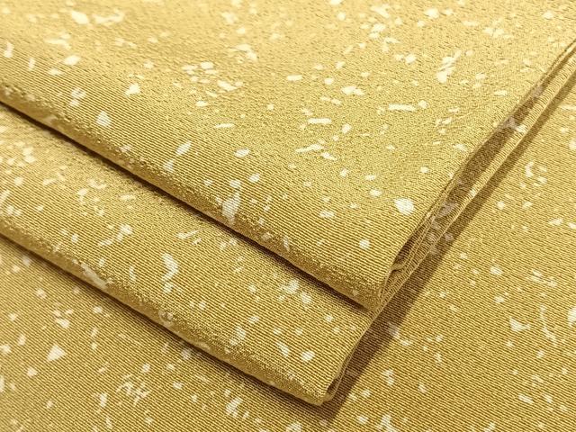 平和屋着物▽上質な小紋　単衣　あられ文　正絹　逸品　AAAW1399fy