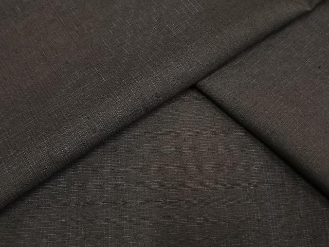 平和屋着物▽上質な紬　単衣　吉祥花文　正絹　逸品　AAAW1444fy