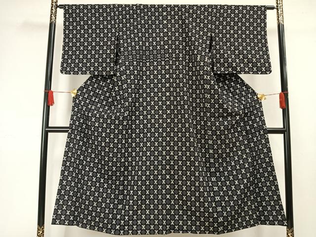 平和屋着物▽小紋 単衣 幾何学文様 AAAW1525fy 平和屋着物▽小紋 単衣