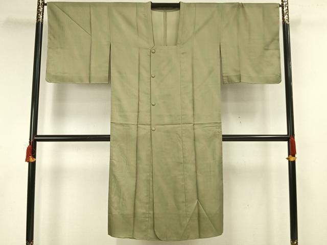 平和屋着物▽道行コート　スリーシーズン　春夏秋　塵除け　紗　斜線文　ロングコート　正絹　逸品　未使用　AAAW1538fy