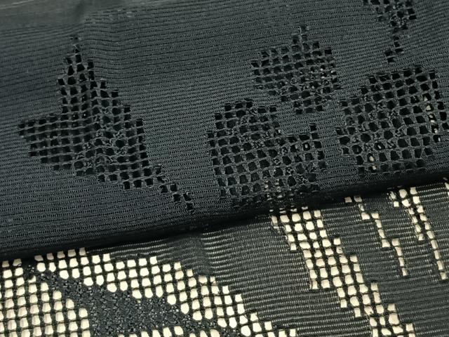 平和屋着物▽羽織 スリーシーズン 春夏秋 塵除け 草花紋紗 正絹