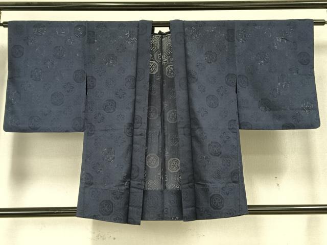 平和屋着物▽羽織 スリーシーズン 春夏秋 塵除け 紗 藍鉄色