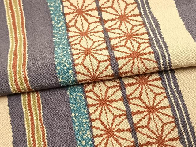 平和屋着物○上質な小紋 間道 ますいわ屋扱い 正絹 逸品 AAAY8618ph