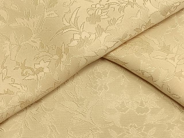 平和屋着物▽上質な色無地　単衣　草花地紋　砥粉色　正絹　逸品　AAAW1616fy