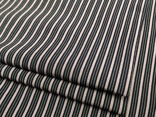 平和屋着物▽小紋　単衣　縞　洗える着物　AAAW1733fy