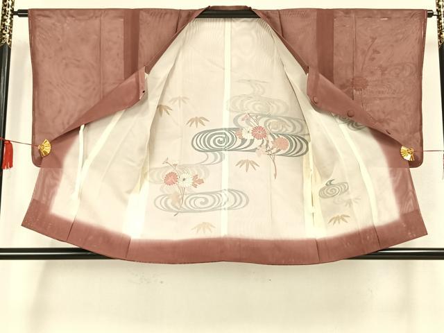 平和屋着物□極上 道行コート 紗袷 スリーシーズン 春夏秋 塵除け