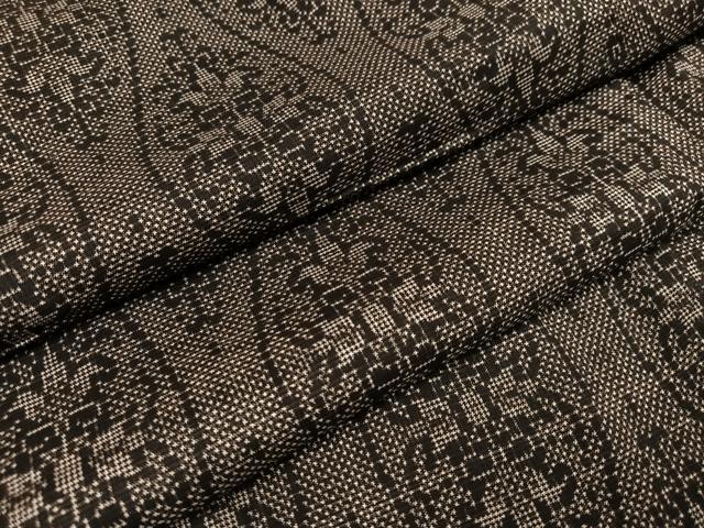 平和屋着物●本場大島紬　7マルキ　立涌花文　正絹　逸品　AAAW1834ph