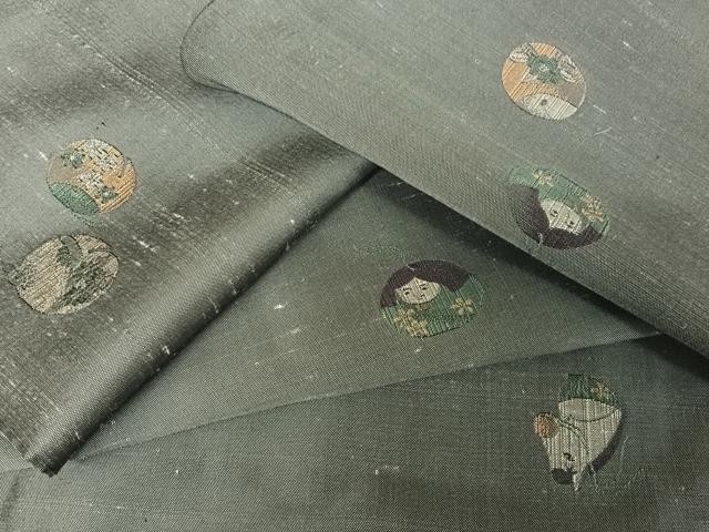 平和屋着物●京の名門・菱屋六右ェ門　紬　玩具文　正絹　逸品　AAAW4001np