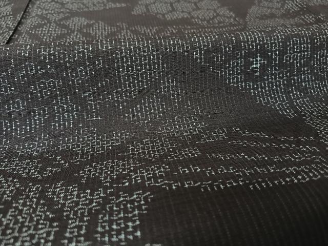 平和屋着物○結城紬 80亀甲 吉祥文 正絹 逸品 AAAW4064np