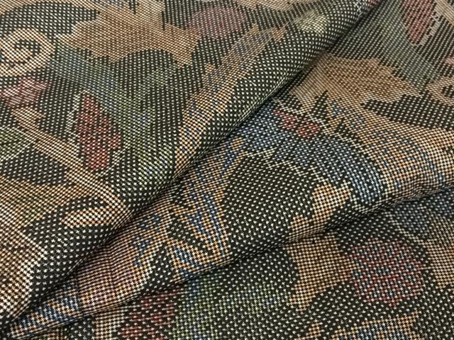 平和屋着物●本場大島紬　一元絣　菊　正絹　逸品　AAAW4077np