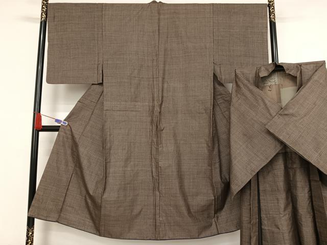 平和屋着物●男性　男柄の最高峰　西郷柄　西郷絣　本場大島紬　アンサンブル　中有馬　正絹　逸品　AAAW4202np