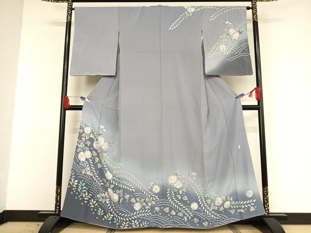 平和屋着物●訪問着　絞り　辻が花　暈し染め　正絹　逸品　AAAW4252np