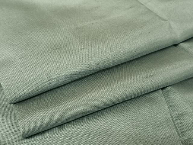 平和屋着物●上質な紬　色無地　水浅葱色　まるやま扱い　正絹　逸品　AAAW4270np