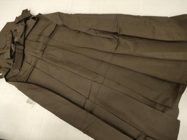 平和屋着物●男性　馬乗り袴　縞　正絹　逸品　AAAW5223br