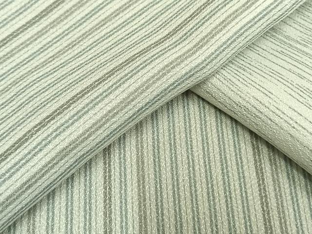 平和屋着物▽小紋　単衣　縞　洗える着物　AAAW7569fy