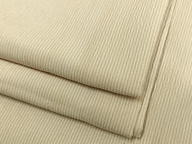 平和屋着物▽江戸小紋　単衣　万筋　オレンジ色×白色　洗える着物　AAAW7576fy