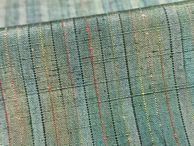 平和屋着物▽上質な紬 単衣 縞 正絹 逸品 AAAW7791fy