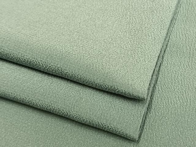 平和屋着物▽色無地　単衣　錆青磁色　洗える着物　AAAW7806fy