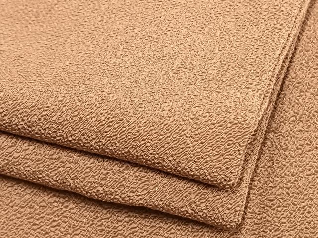 平和屋着物▽色無地　単衣　洗朱色　洗える着物　AAAW7807fy