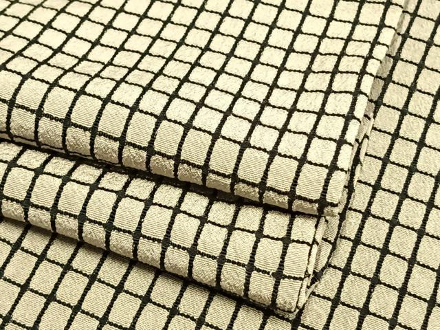 平和屋着物▽上質な小紋　単衣　吉野間道　正絹　逸品　AAAW7853fy