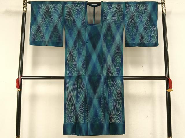 平和屋着物▽道行コート スリーシーズン 春夏秋 塵除け 縞 ロング丈