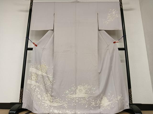 平和屋着物●訪問着　正倉院花唐草文　金彩　正絹　逸品　AAAW9077zg