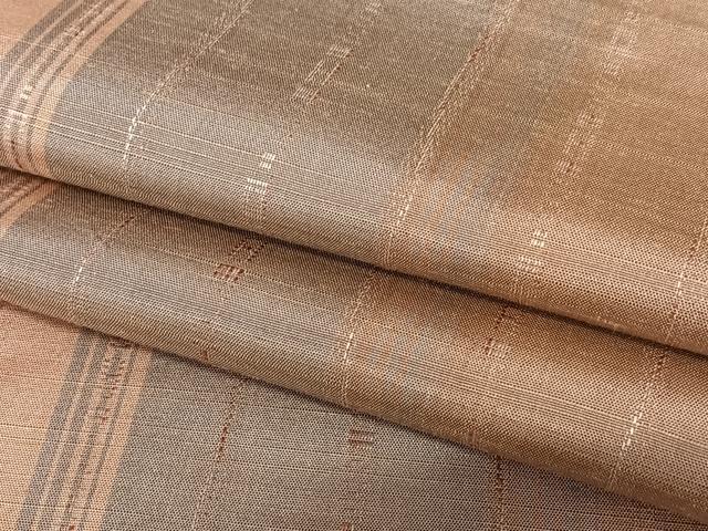 平和屋着物●上質な紬  　縞　正絹　逸品　未使用　AAAW9109zg