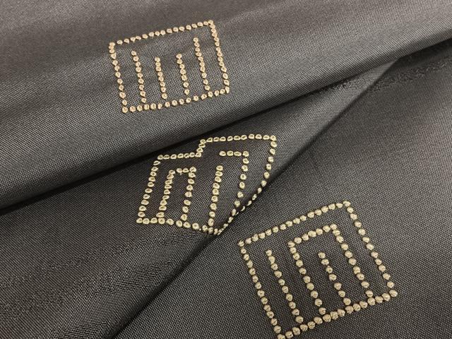 平和屋着物●本場染大島紬　訪問着　中国三大刺繍　汕頭刺繍　スワトウ刺繍　相良刺繍　源氏香　正絹　逸品　AAAW9139zg