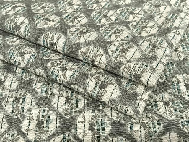 平和屋着物●上質な紬　絞り　正絹　逸品　AAAW9183zg