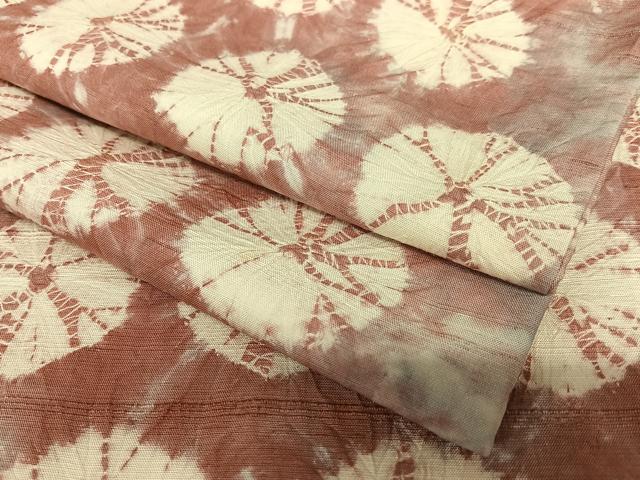 平和屋着物●上質な紬　絞り　正絹　逸品　AAAW9186zg