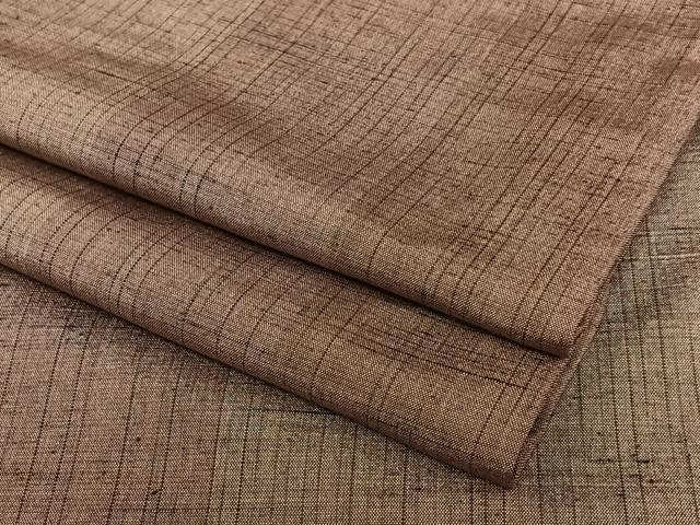 平和屋着物●上質な紬　縞　正絹　逸品　AAAW9190zg