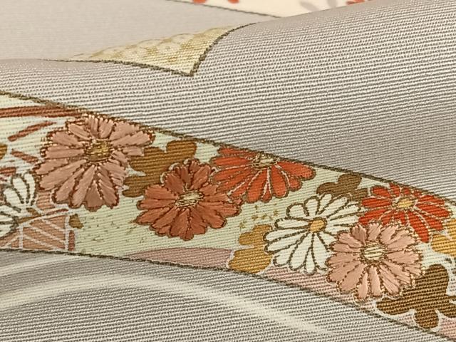 平和屋着物○訪問着 刺繍 鬘帯花文 金彩 正絹 逸品 AAAW9284zg