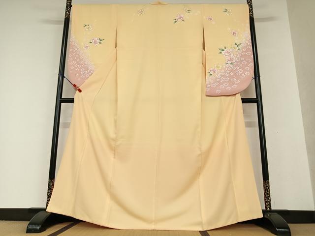 平和屋着物●小振袖　二尺袖　舞花文　暈し染め　洗える着物　AAAW9287zg