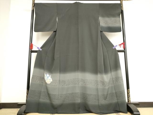 平和屋着物●訪問着　友禅　山伏　暈し染め　正絹　逸品　AAAW9401br