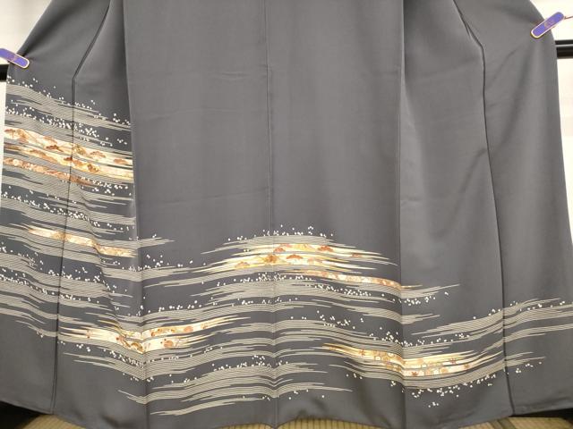 平和屋着物○銀座きしや 訪問着 駒刺繍 松竹梅扇文 金彩