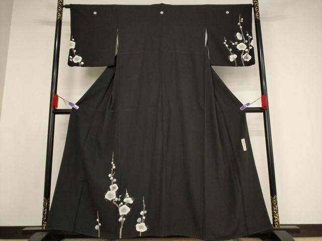 平和屋着物●世界的人形師　辻村寿三郎　ジュサブロー　訪問着　刺繍　梅　金糸　正絹　逸品　AAAW9408br