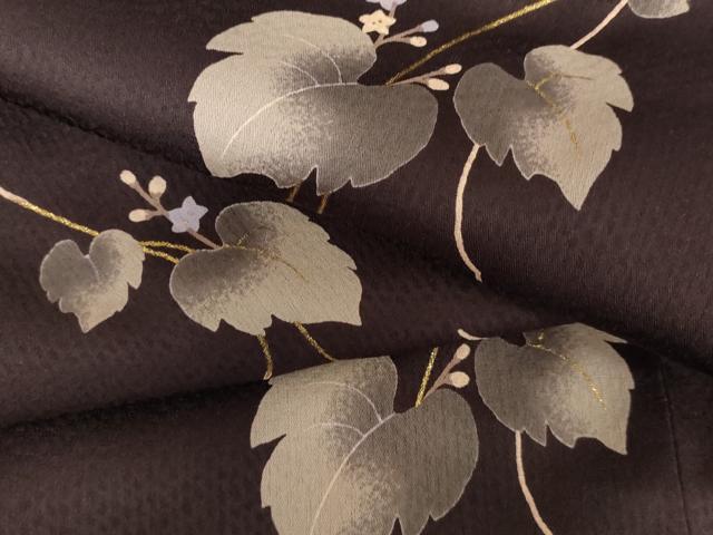 平和屋着物●小紋　蔦草文　やまと誂製　洗える着物　未使用　AAAW9418br