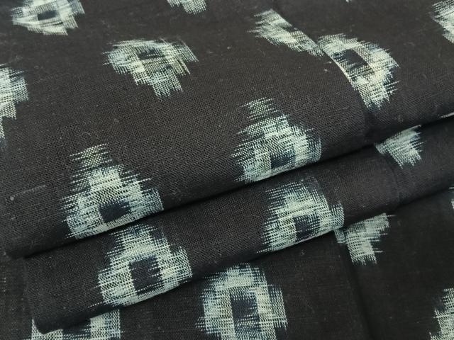 平和屋着物●久留米絣　単衣　綿　逸品　AAAX0042np