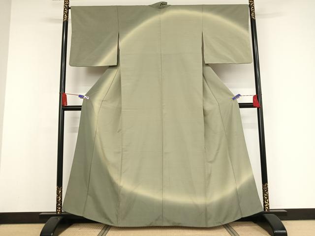 平和屋着物●藤倉守正　本塩沢　やまだ織　訪問着　暈し染め　正絹　逸品　AAAX0102np