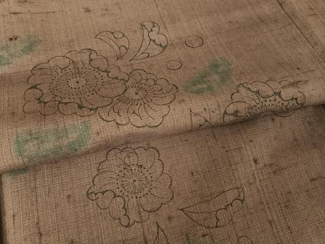 平和屋着物○訪問着 作家物 紬地 辻が花 正絹 逸品 AAAX0194np