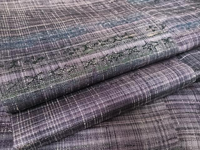 平和屋着物●上質な紬　縞　正絹　逸品　AAAX0202np