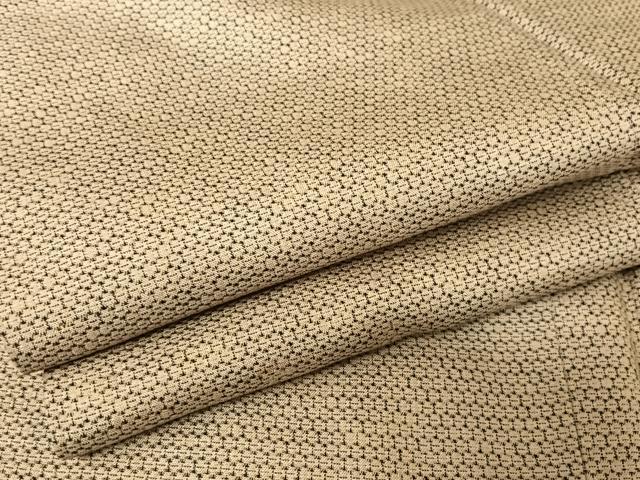 平和屋着物●男性　紬　亀甲柄　正絹　逸品　AAAX0277np