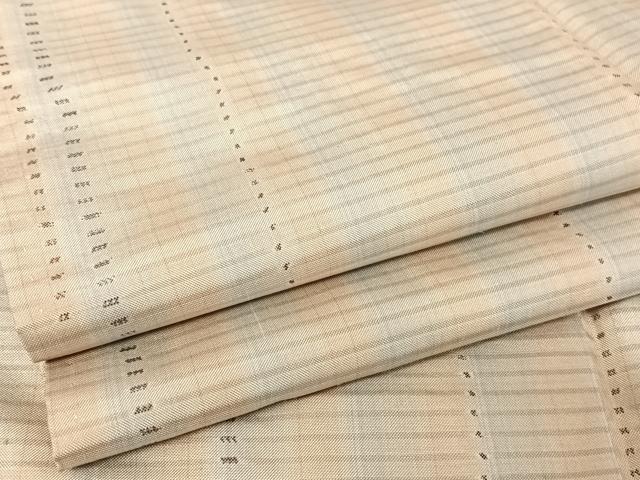 平和屋着物●東郷織物謹製　本場大島紬　縞　正絹　逸品　AAAX0285np