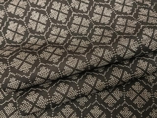 平和屋着物●本場大島紬　カタス9マルキ　亀甲文　正絹　逸品　AAAX0301np