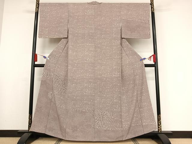 平和屋着物●江戸小紋　訪問着　流水寄せ小紋柄　正絹　逸品　AAAX0318np