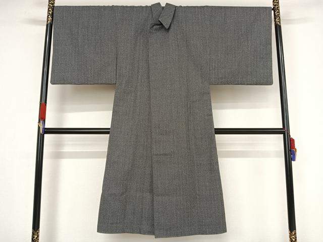 平和屋着物●男性　コート　角袖　格子　AAAX0346np