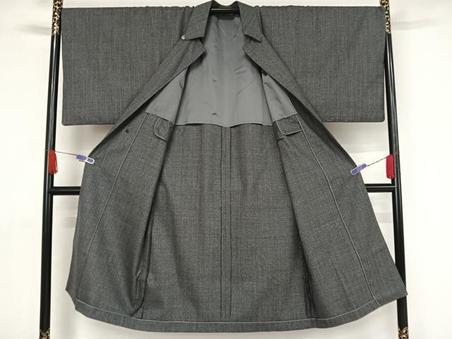 平和屋着物○男性 コート 角袖 格子 AAAX0346np