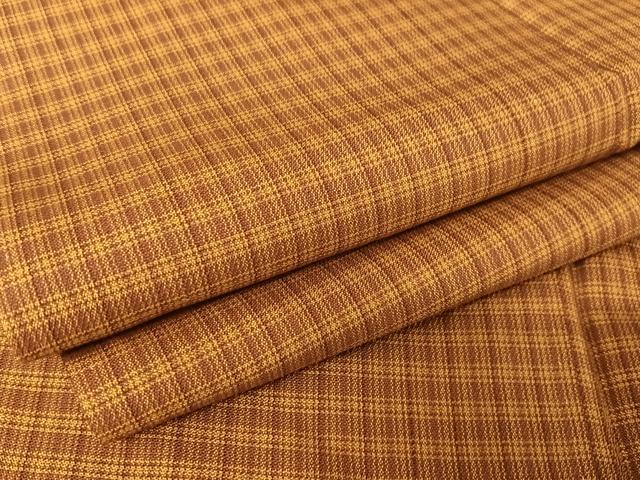 平和屋着物●本場黄八丈　足高貴　紬　正絹　逸品　AAAX0353np